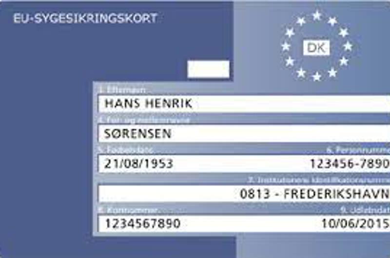 Det blå sygesikringskort